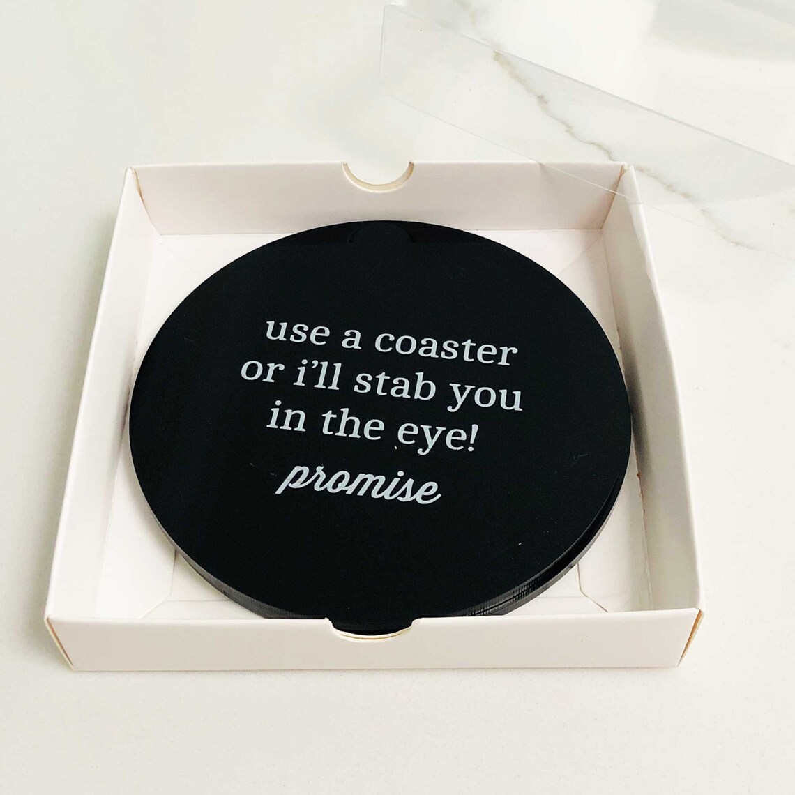 Funny Coasters Set of 4 Use a Coaster of I'll Stab You | Etsy