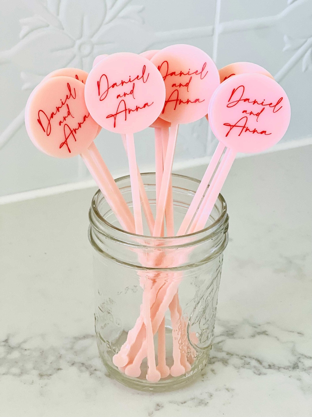 Custom Drink Stirrers - Wedding Drink Stirrers - Personalized Swizzle ...