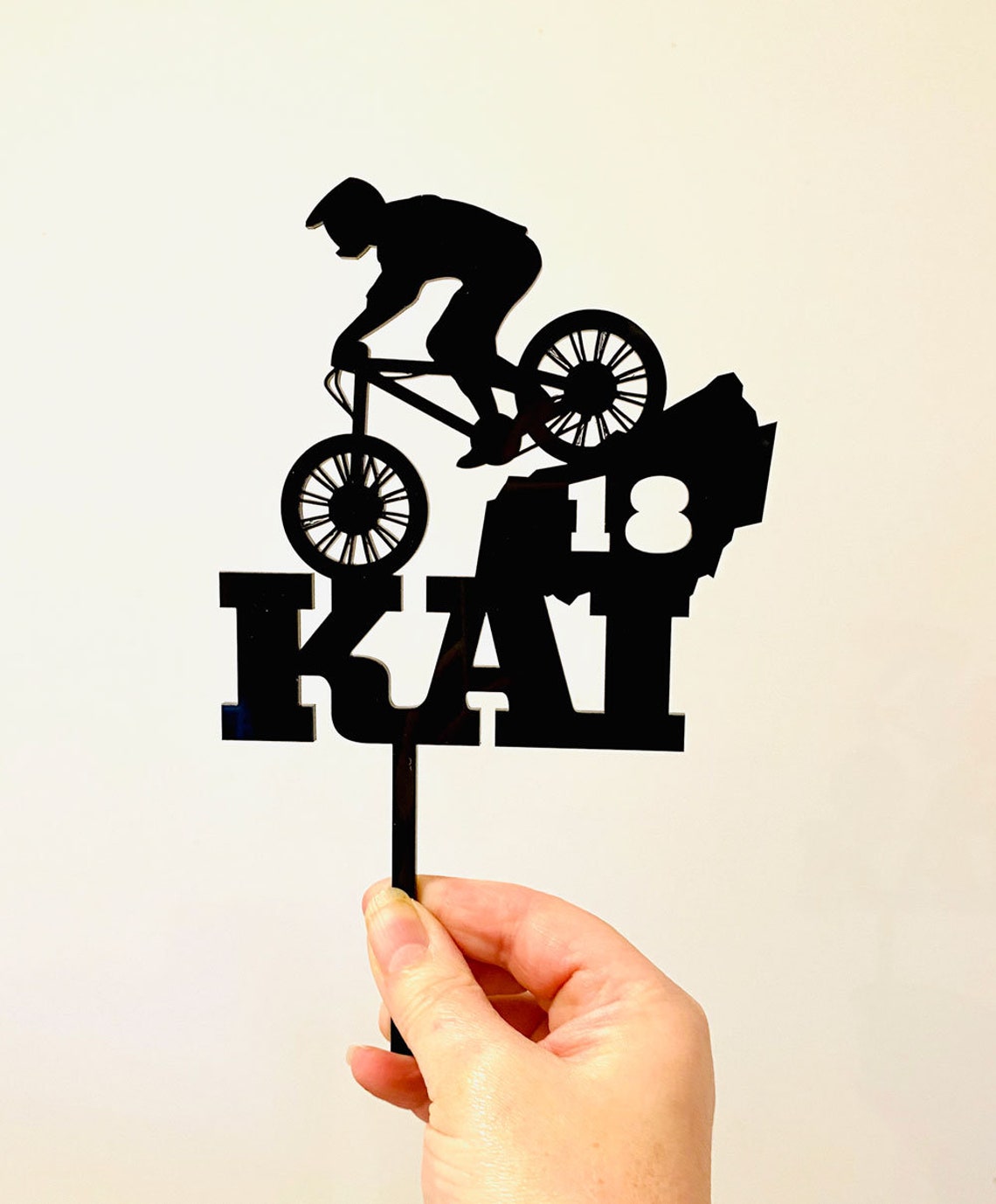 Mountain Bike Cake Topper Mountain Biking Personalised - Etsy