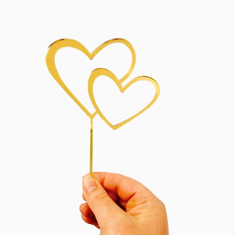 Heart Cake Topper - Etsy