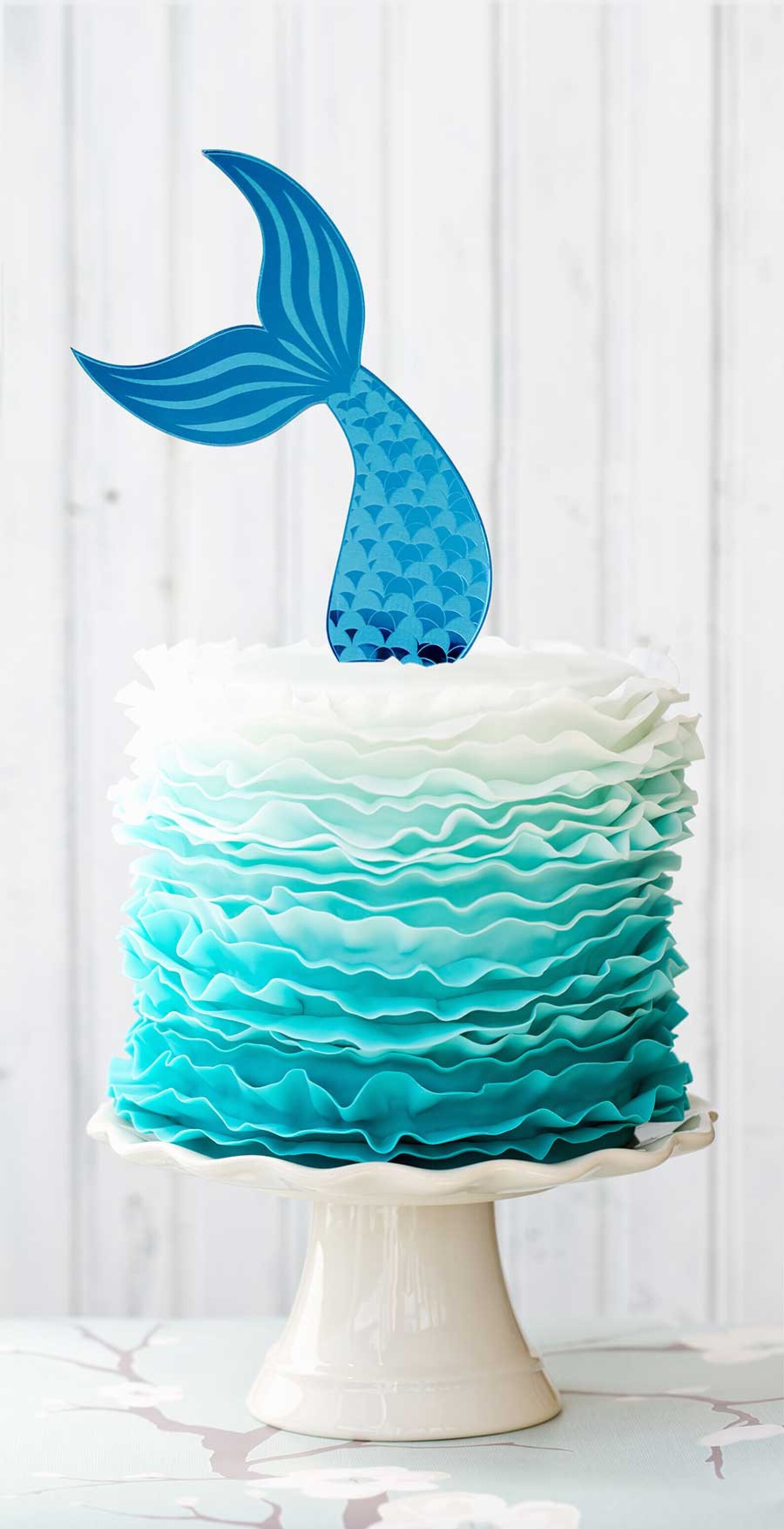 Cake Topper Mermaid Tail Mermaid Birthday Cake Decoration - Etsy