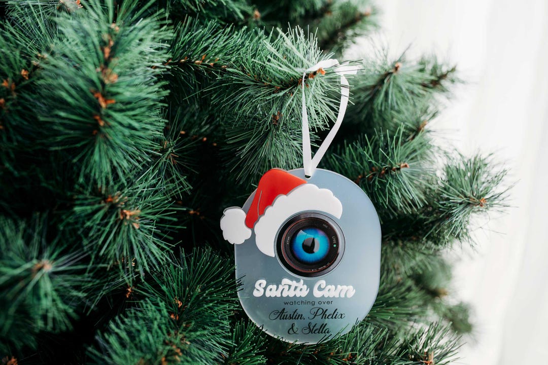 Personalised Santa Cam - Christmas Tree Surveillance Decoration - Etsy