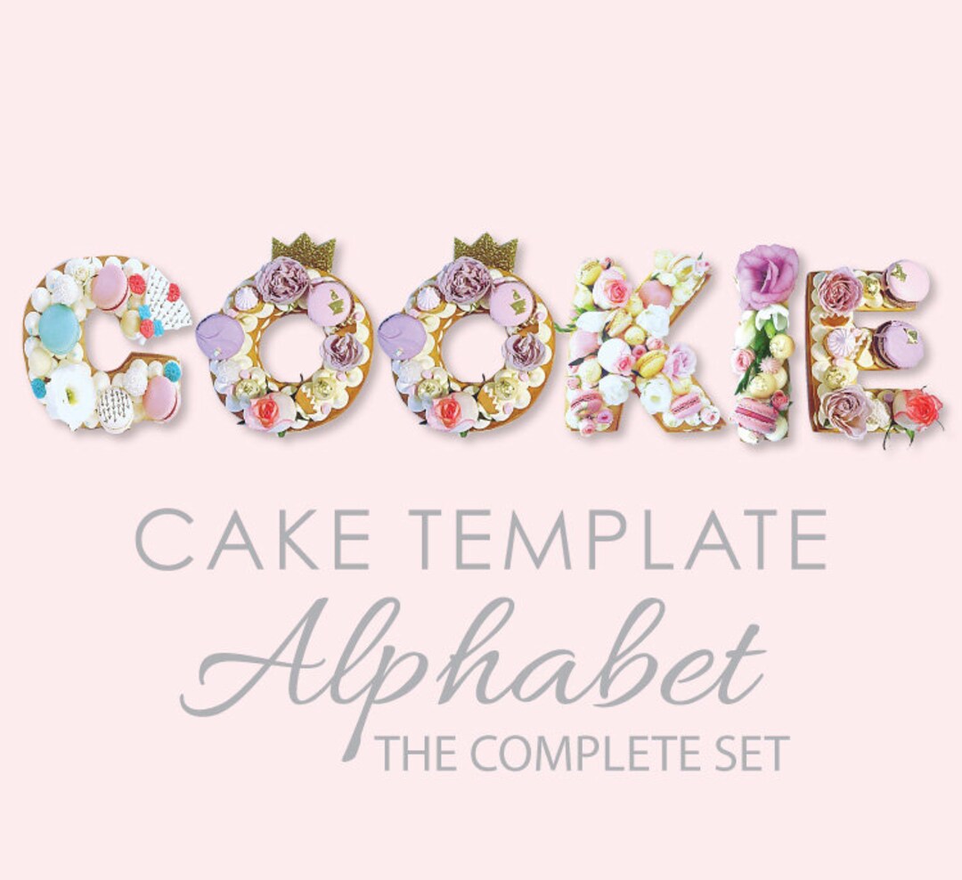 Cookie Cake Stencils | Acrylic Letters - Alphabet Set A - Z | Cookie ...
