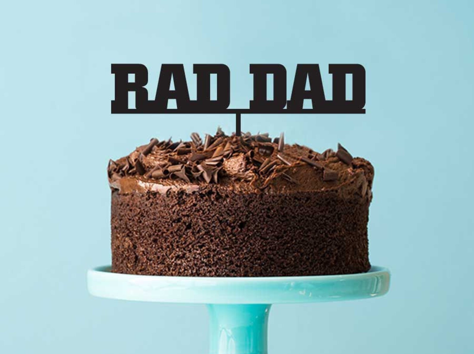 Fathers Day Cake Topper Rad Dad Dad's Birthday Cake | Etsy