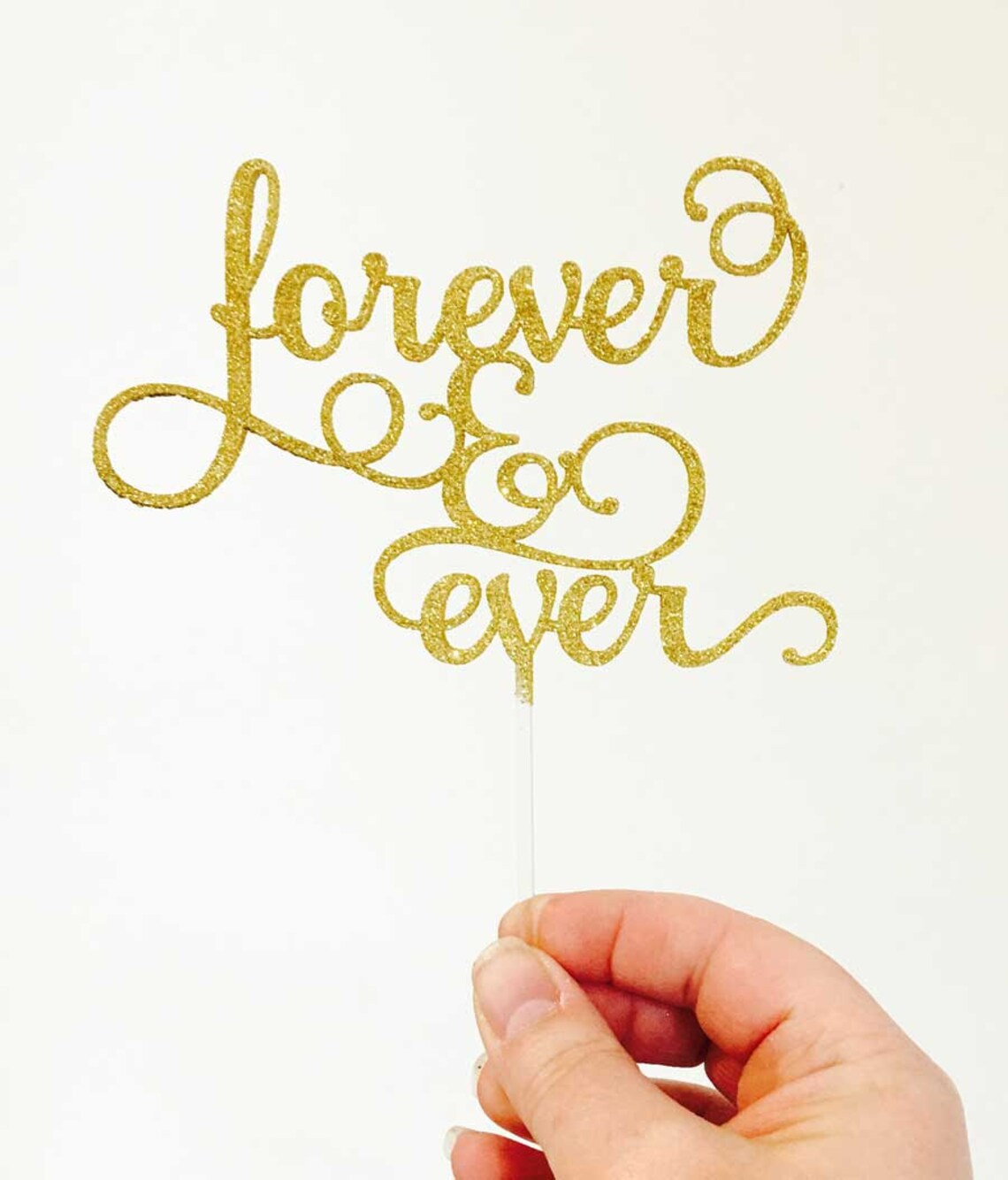Wedding Cake Topper - Forever & Ever Wedding Cake Decoration - Wedding ...