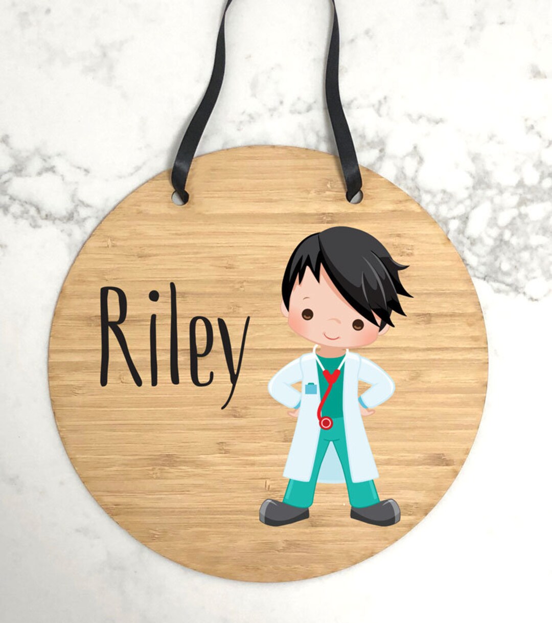 Doctor Personalised Wooden Hanging Sign Christmas Gift Present | Boy ...