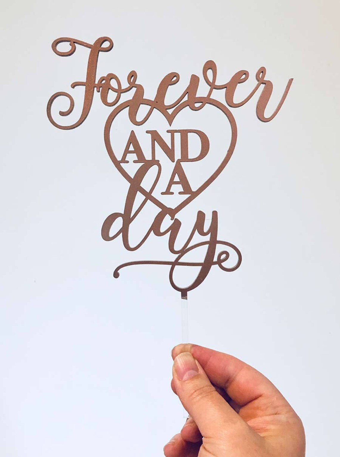 Forever & A Day Wedding Cake Topper Engagement or Wedding | Etsy
