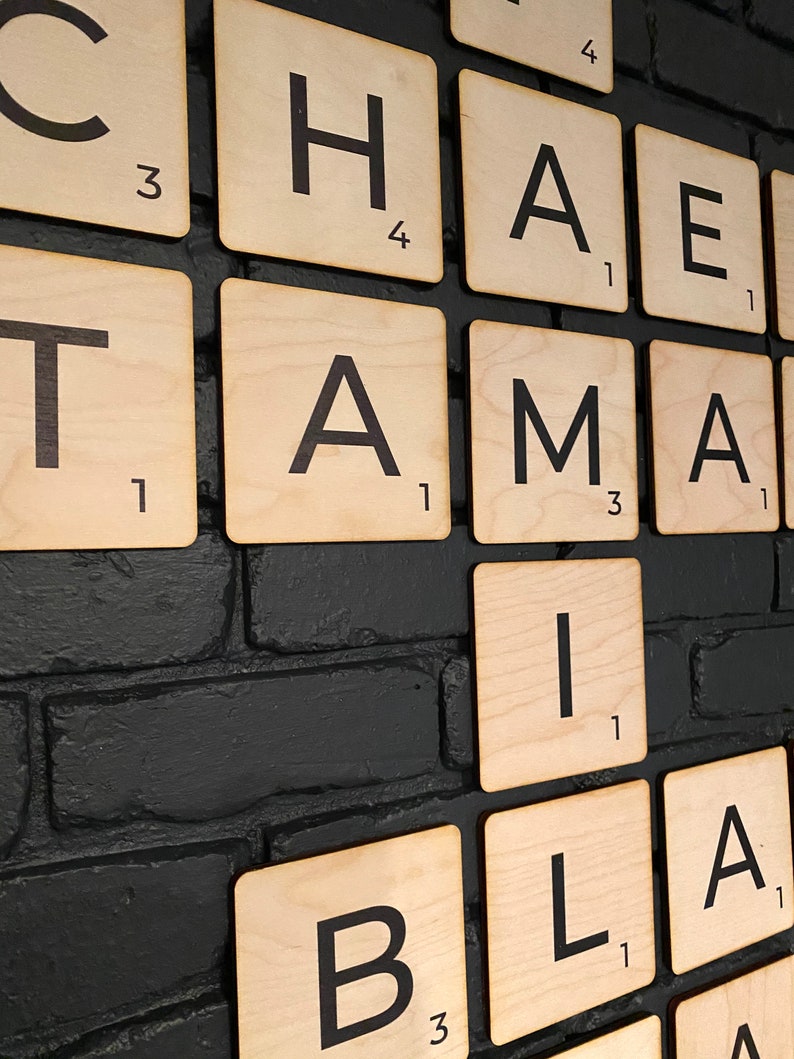 Scrabble Tile Wall, Large Scrabble Tiles, Jumbo Scrabble Tiles ...