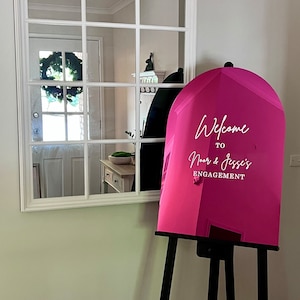Arch Wedding Welcome Sign, 3D Names, Modern Arch Wedding Signs, Wedding ...