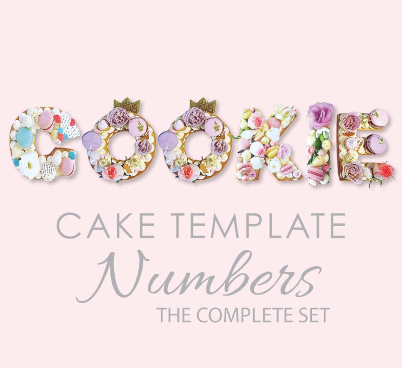 Cookie Cake Stencils | Acrylic Numbers - Alphabet Set 0-9 | Cookie Cake ...