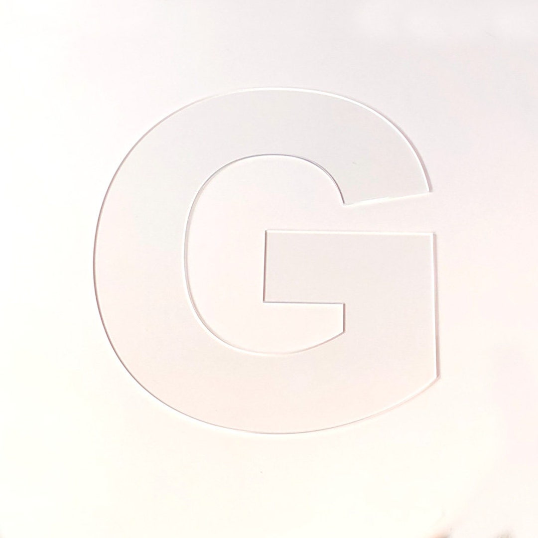 Cookie Cake Stencil - Letter G | Cookie Cake | Lasercut Letters | Large ...