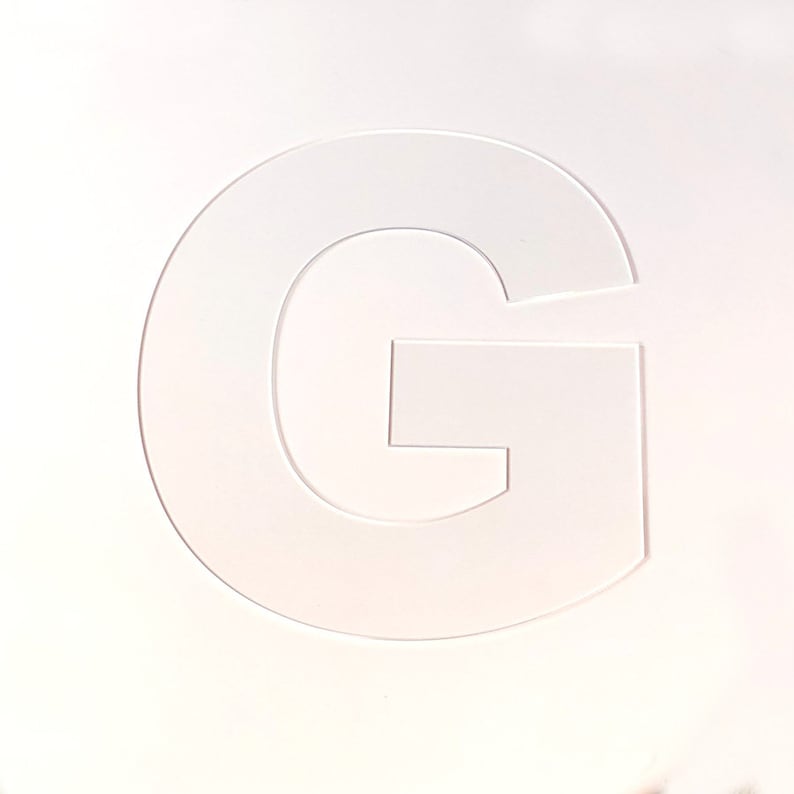 Cookie Cake Stencil - Letter G | Cookie Cake | Lasercut Letters | Large ...