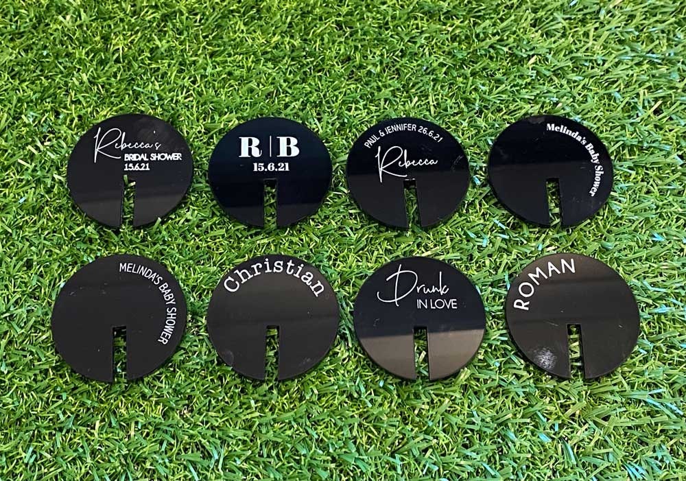 Round Cocktail Glass Hanging Drink Tag Stemless Drink Tag - Etsy Australia