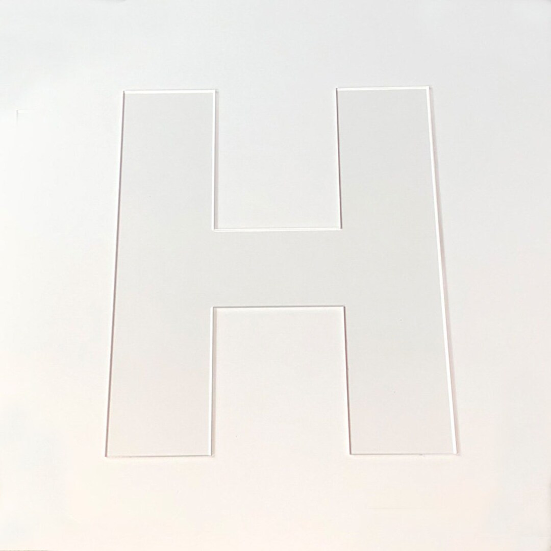 Cookie Cake Stencil - Letter H | Cookie Cake | Lasercut Letters | Large ...