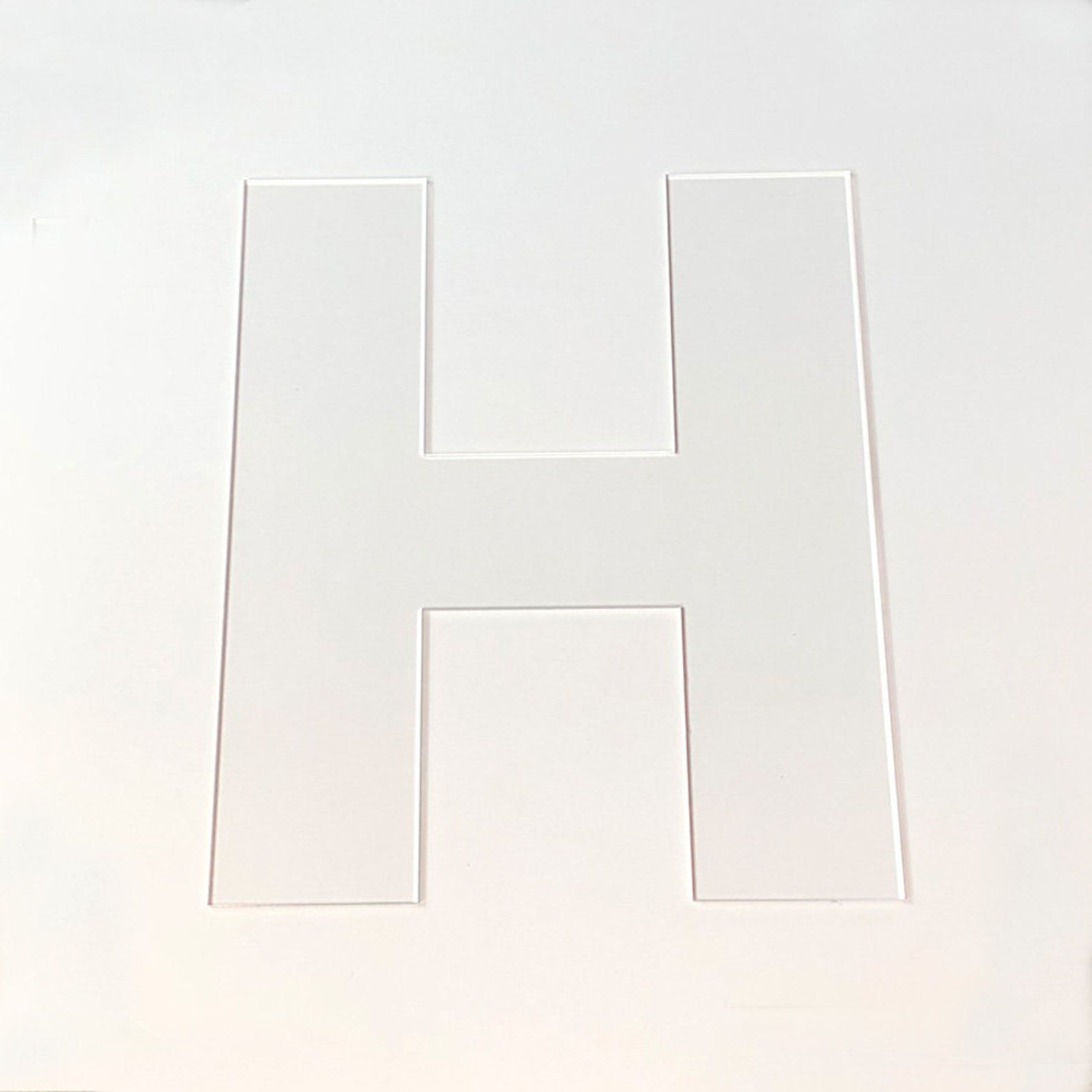 Cookie Cake Stencil Letter H Cookie Cake Lasercut - Etsy