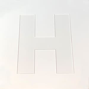 Cookie Cake Stencil - Letter H | Cookie Cake | Lasercut Letters | Large ...