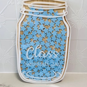 Little Dance Magnetic Classroom Rewards Jar With 150 X Pastel Star ...