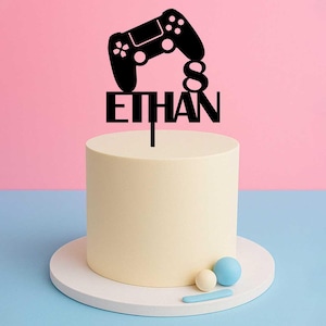 Gamer Cake Topper – Playstation Controller With Custom Name & Age - Etsy