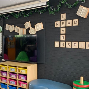 Scrabble Tile Wall, Large Scrabble Tiles, Jumbo Scrabble Tiles ...