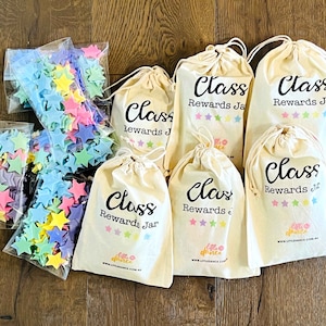 Little Dance Magnetic Classroom Rewards Jar With 150 X Pastel Star ...