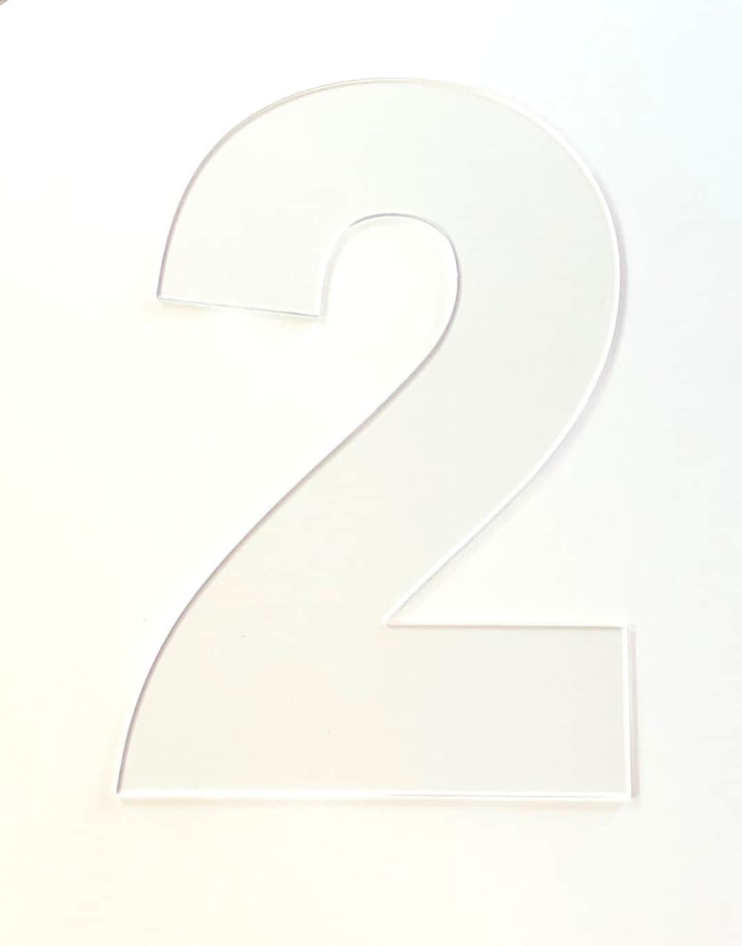 Cookie Cake Stencil - Number 2 | Cookie Cake | Lasercut Numbers | Large ...