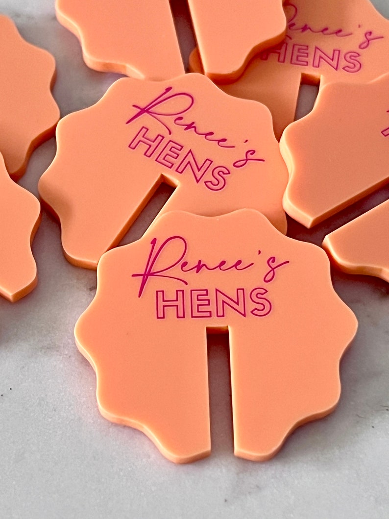 Wave Hanging Drink Tag Wavy Stemless Drink Tag Drink - Etsy Australia