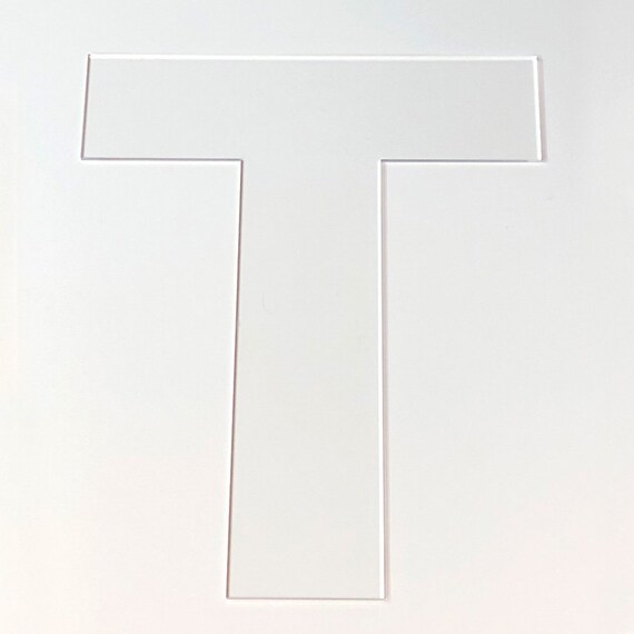 Cookie Cake Stencil Letter T Cookie Cake Lasercut | Etsy