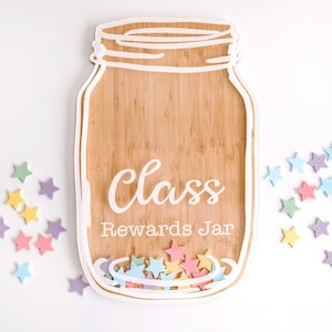 Little Dance Magnetic Classroom Rewards Jar With 150 X Pastel Star ...