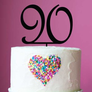 90th Birthday Cake Topper Laser Cut Number 90 Birthday Cake Decoration ...