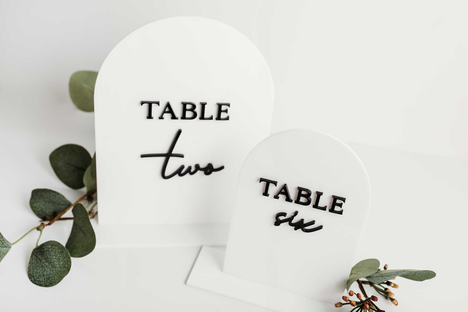 3D Wedding Table Numbers, Acrylic Table Number Signs, Double Layered ...