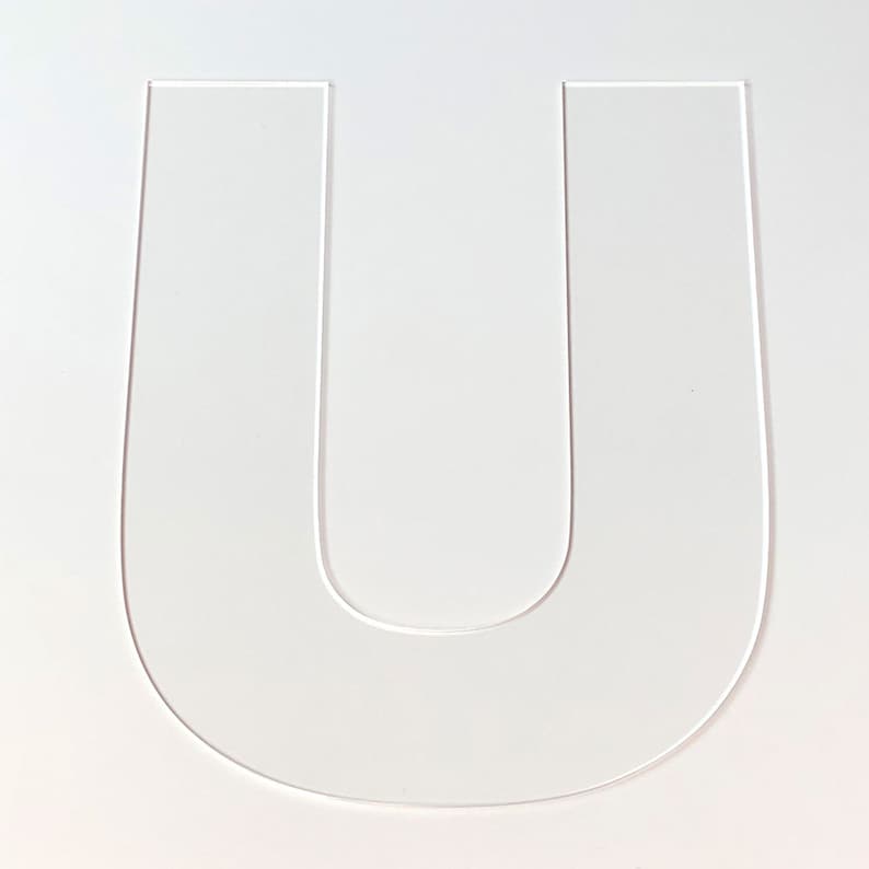 Cookie Cake Stencil Letter U Cookie Cake Lasercut | Etsy