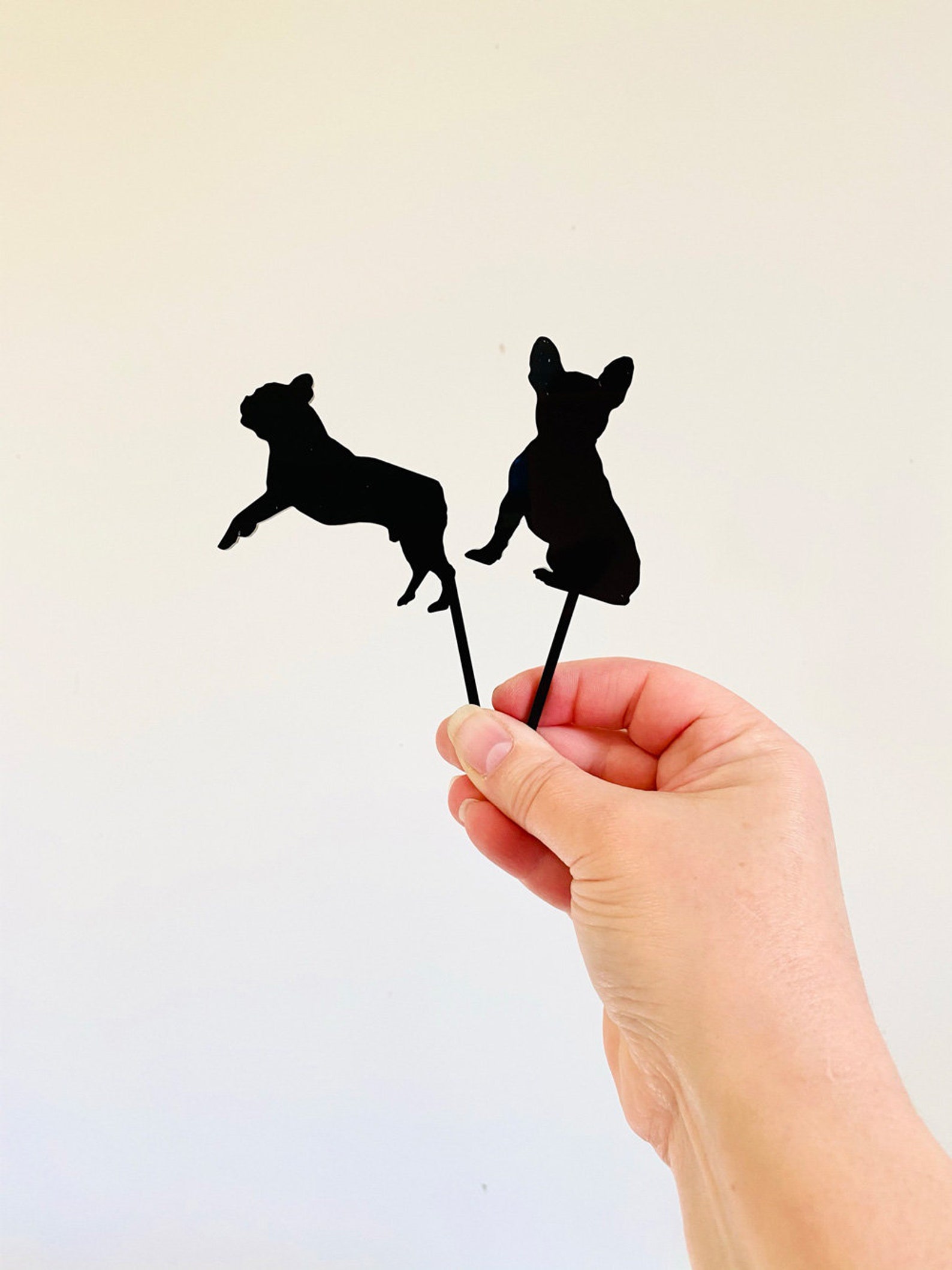 Two Little French Bulldogs Cake Toppers | Frenchies Dog Cake Topper ...