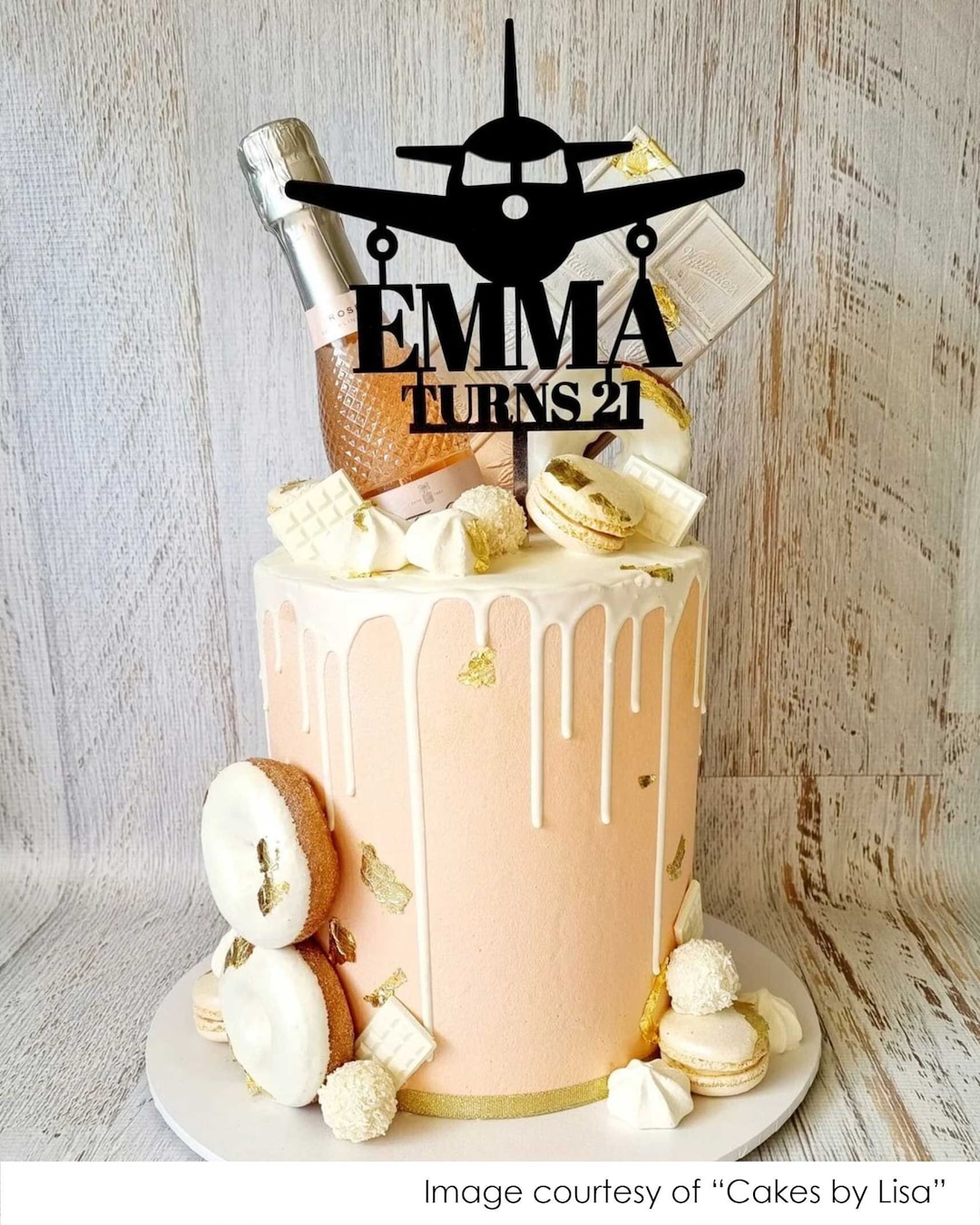 Plane Themed Personalised Cake Topper - Airplane Cake Topper - Birthday ...