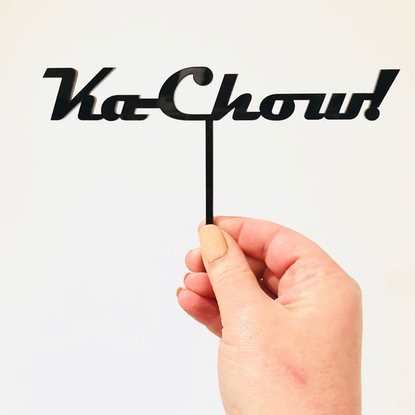 Ka Chow Cake Topper - Etsy