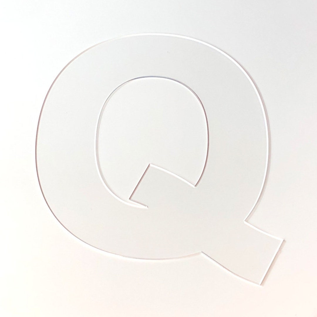 Cookie Cake Stencil - Letter Q | Cookie Cake | Lasercut Letters | Large ...