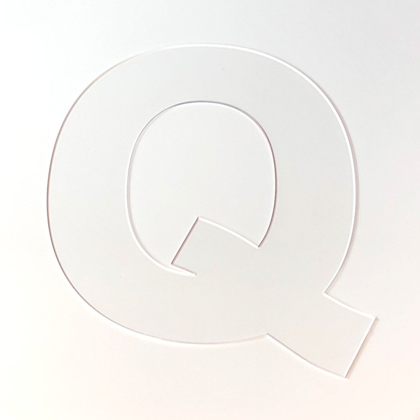 Cookie Cake Stencil - Letter Q | Cookie Cake | Lasercut Letters | Large ...