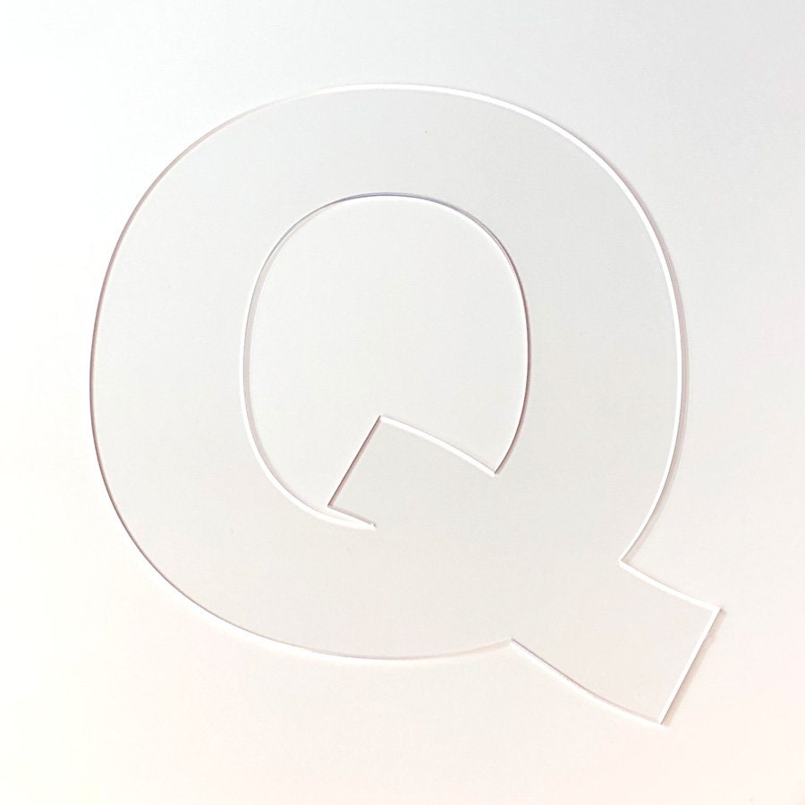 Cookie Cake Stencil - Letter Q | Cookie Cake | Lasercut Letters | Large ...