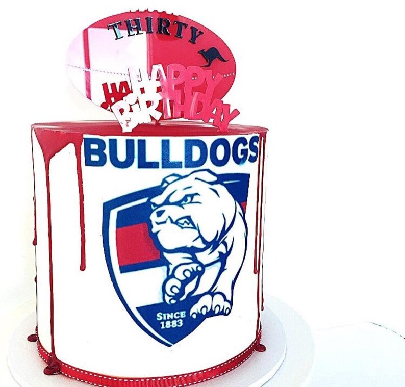 AFL Football Cake Topper – Custom Age – Footy Birthday Gift Topper - Etsy