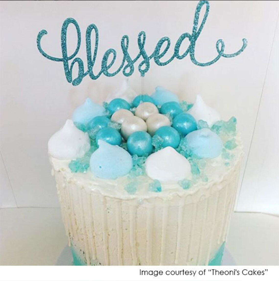 Beautiful Baptism Cake Topper Pretty Christening Cake | Etsy