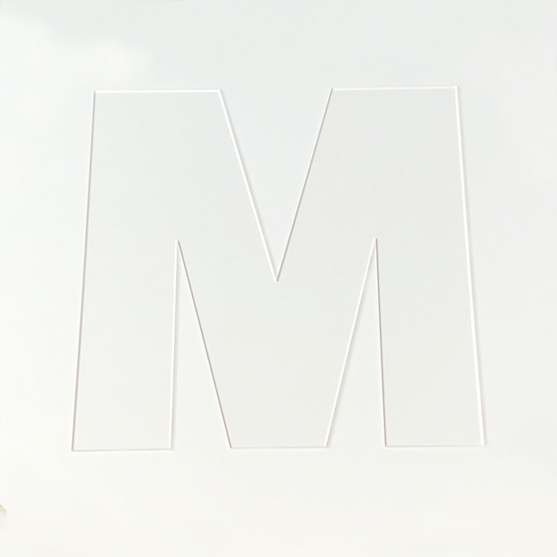 Cookie Cake Stencil Letter M Cookie Cake Lasercut - Etsy
