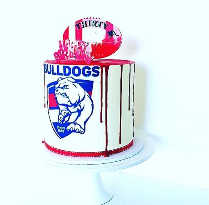 AFL Football Cake Topper – Custom Age – Footy Birthday Gift Topper - Etsy