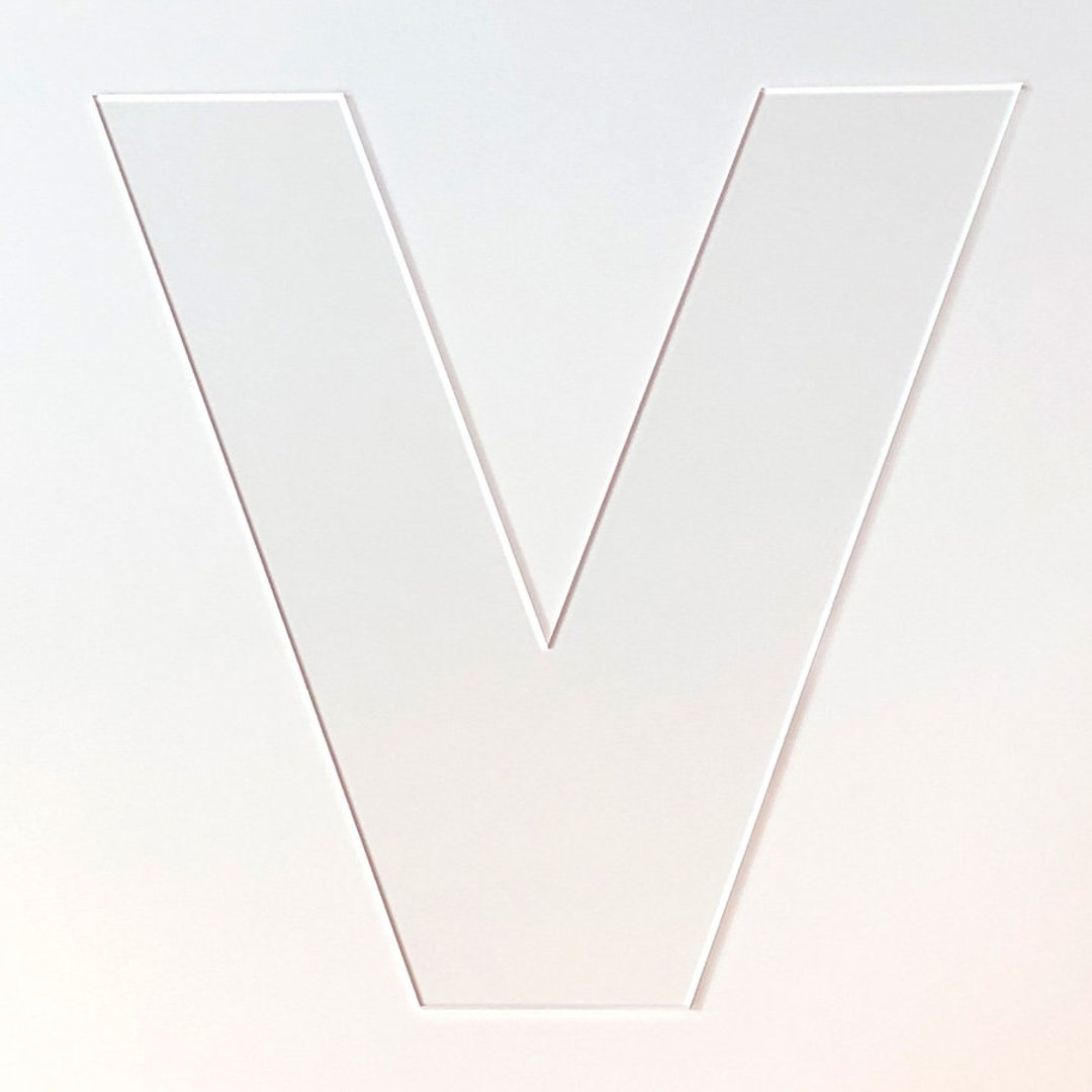Cookie Cake Stencil - Letter V | Cookie Cake | Lasercut Letters | Large ...