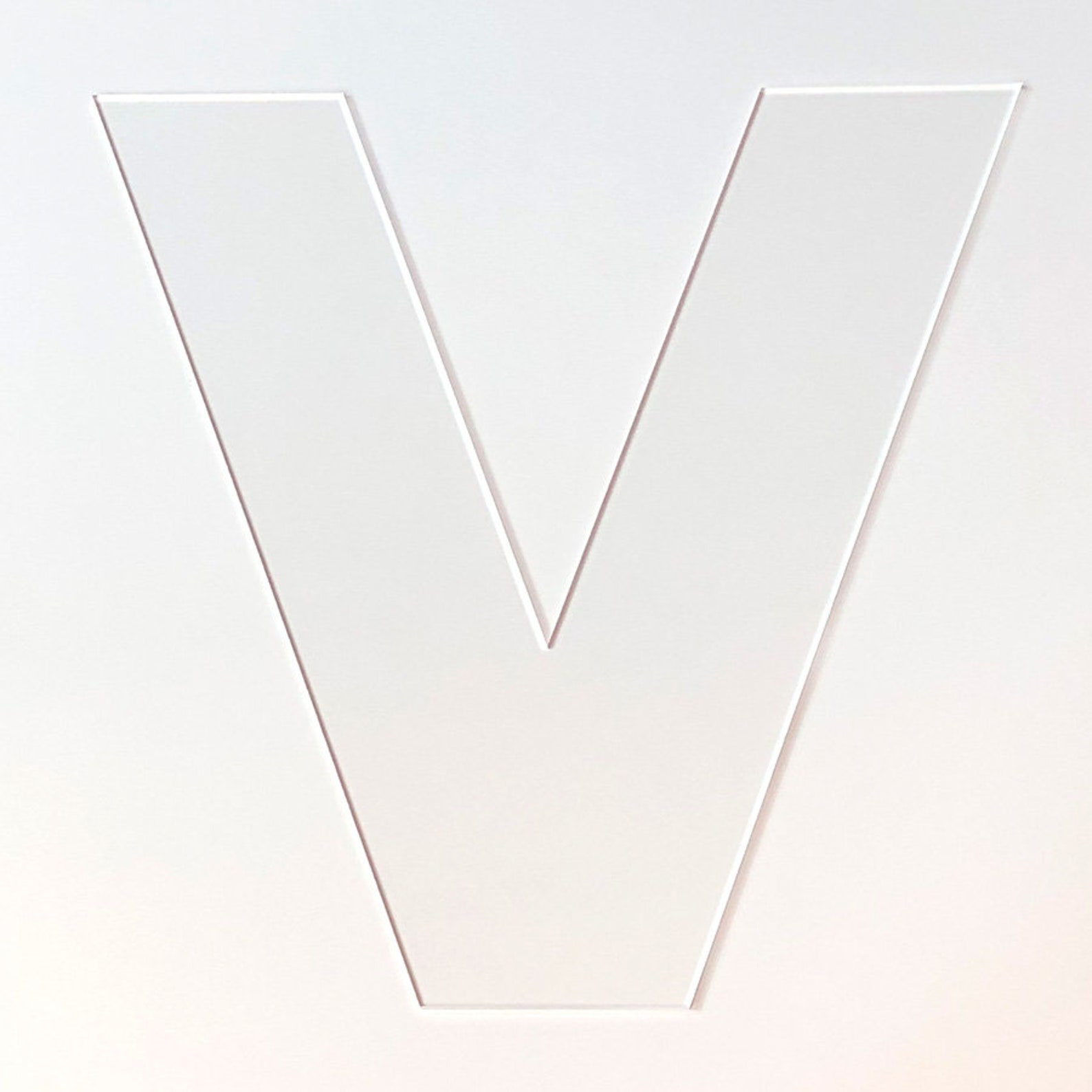 Cookie Cake Stencil - Letter V | Cookie Cake | Lasercut Letters | Large ...