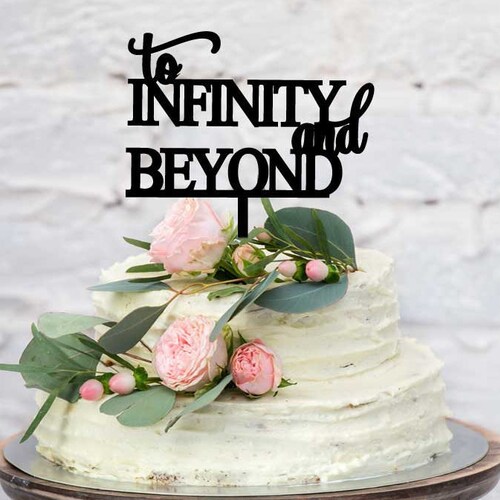 To Infinity and Beyond Wedding Cake Topper Laser Cut Cake - Etsy