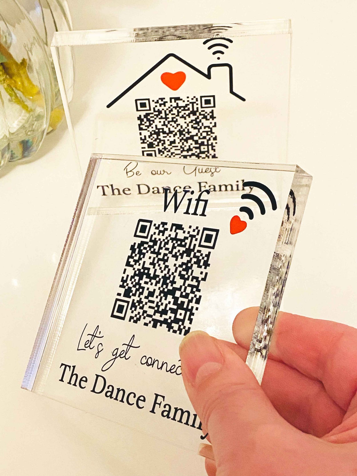 Wifi QR Code Sign Wifi Acrylic Sign Wifi Code Wifi Password - Etsy