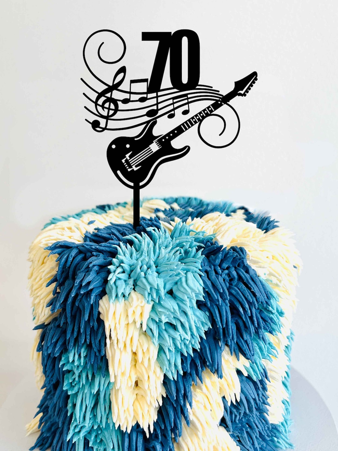 Electric Guitar Cake Topper - Custom Age Music Theme - Etsy