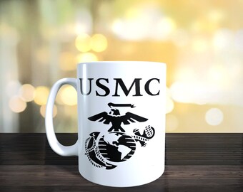 Usmc Coffee Cup - Etsy