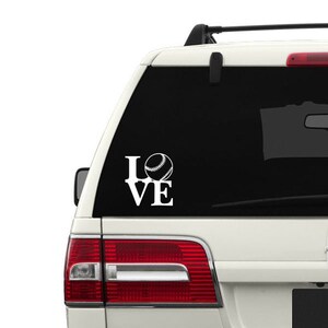 Love Baseball Vinyl Decal - Etsy