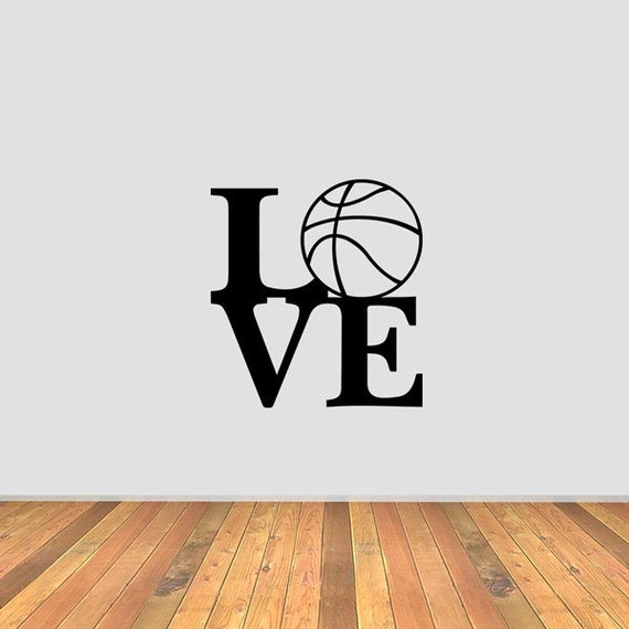 Love Basketball Vinyl Decal | Etsy
