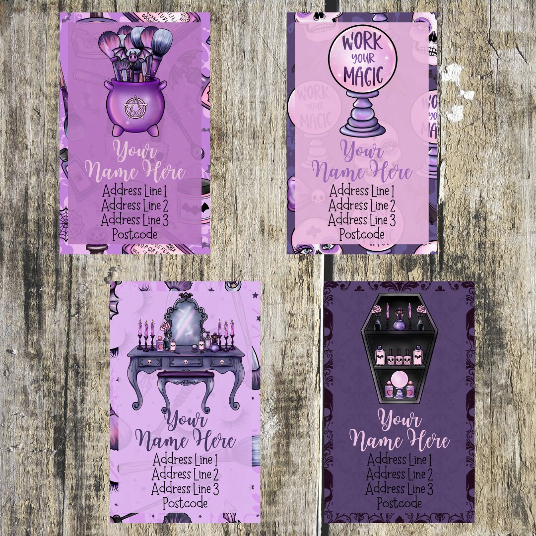 Gothic Witch Address Labels - Etsy